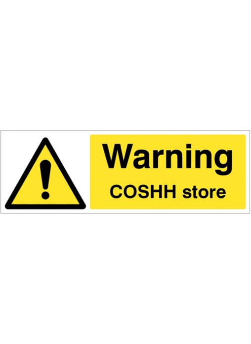 Warning COSHH Store